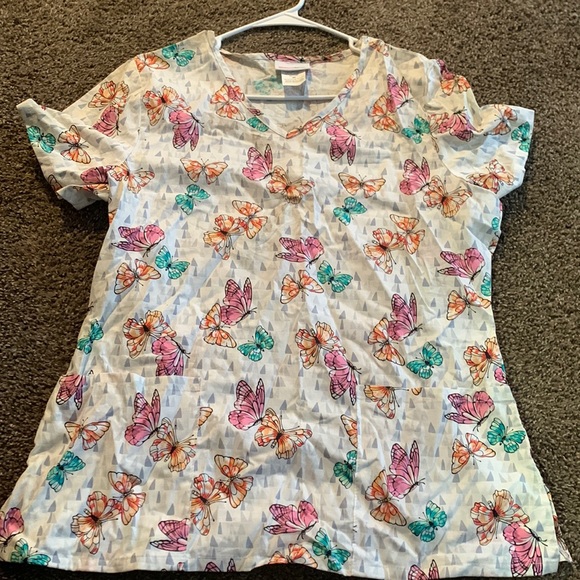 Scrubstar | Tops | Scrub Star Butterfly Scrub Top | Poshmark